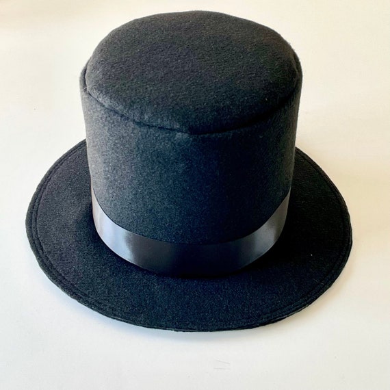 Top Hat for Many Occasions in Black With Black Colored Ribbon - Etsy