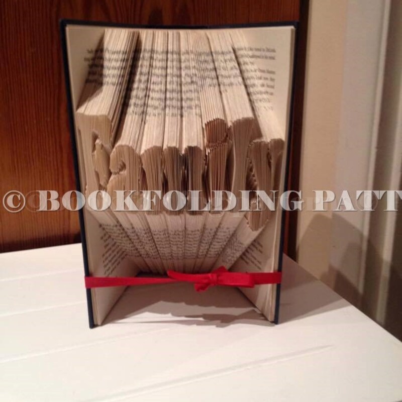 Folded Book Art Pattern - Etsy