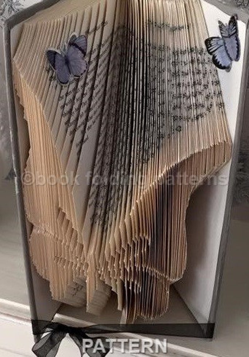 Butterfly book folding pattern | Etsy