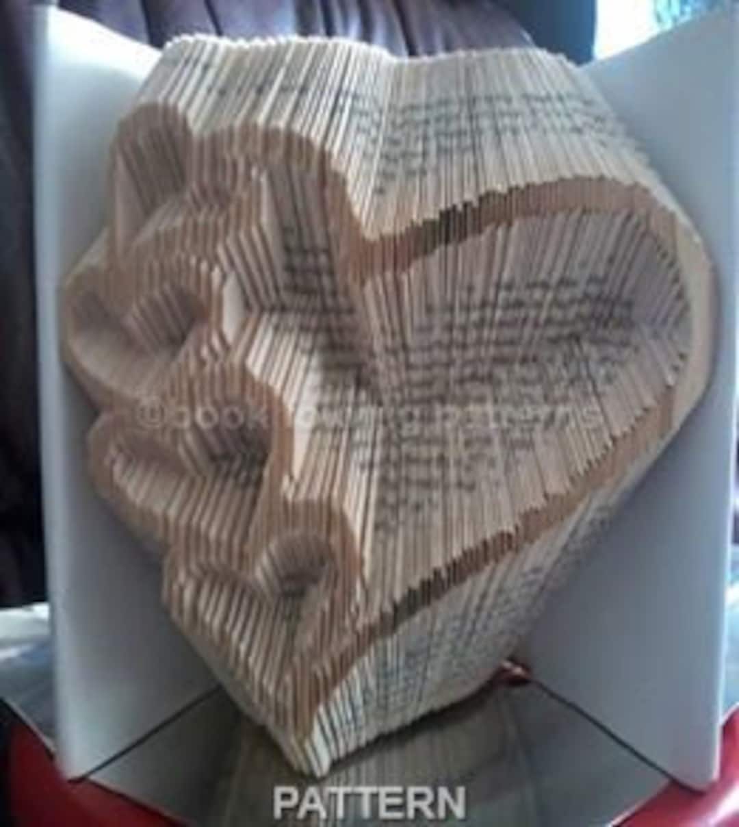 5 Inverted Heart Book Folding Pattern - Etsy