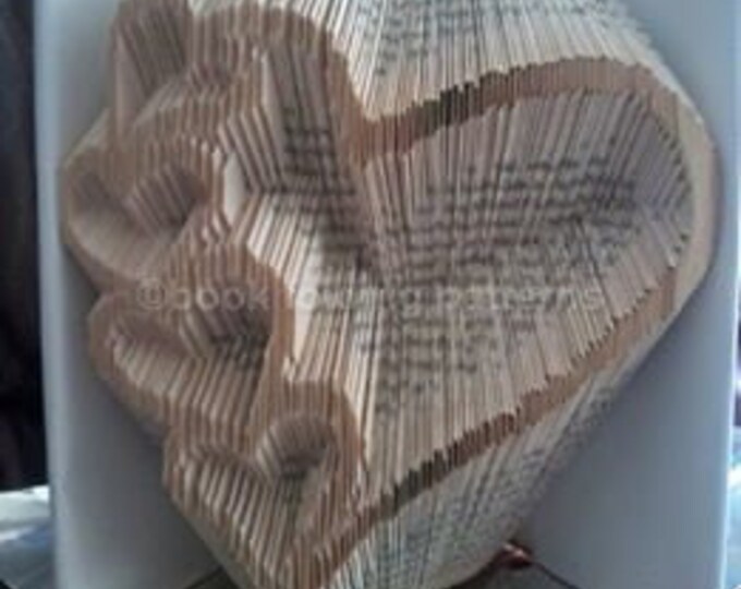 5 Inverted Heart Book Folding Pattern - Etsy