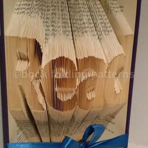 Read Word Book Folding Pattern - Etsy