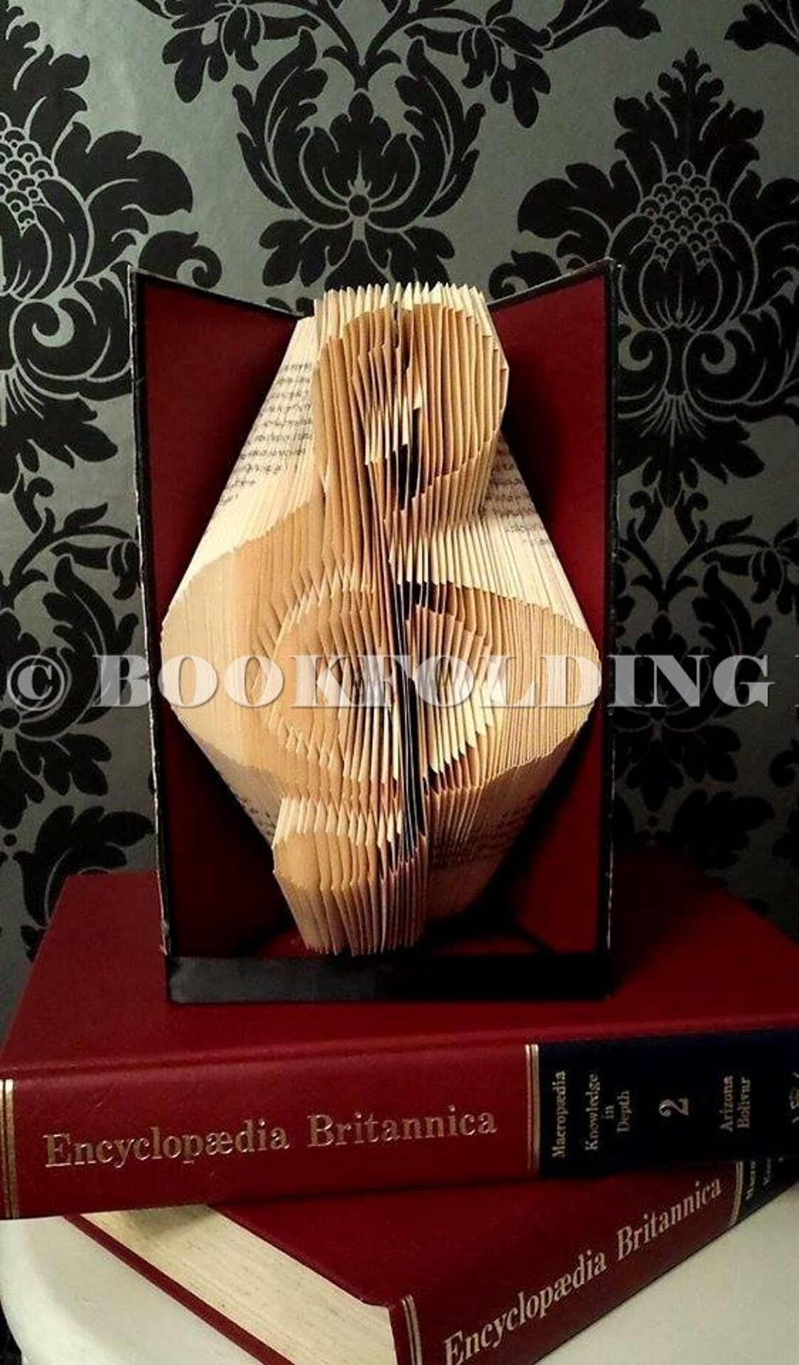 Music Note 2 Book Folding Pattern - Etsy