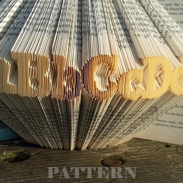 Book Folding Letters - Etsy