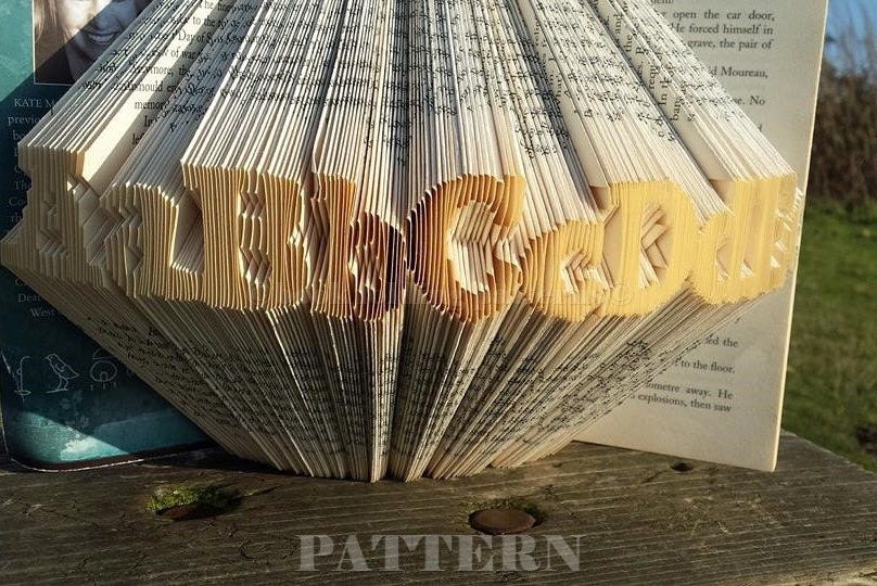 Mini alphabet set and extras book folding patterns | Etsy