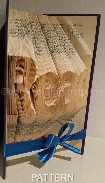 Read Word Book Folding Pattern - Etsy