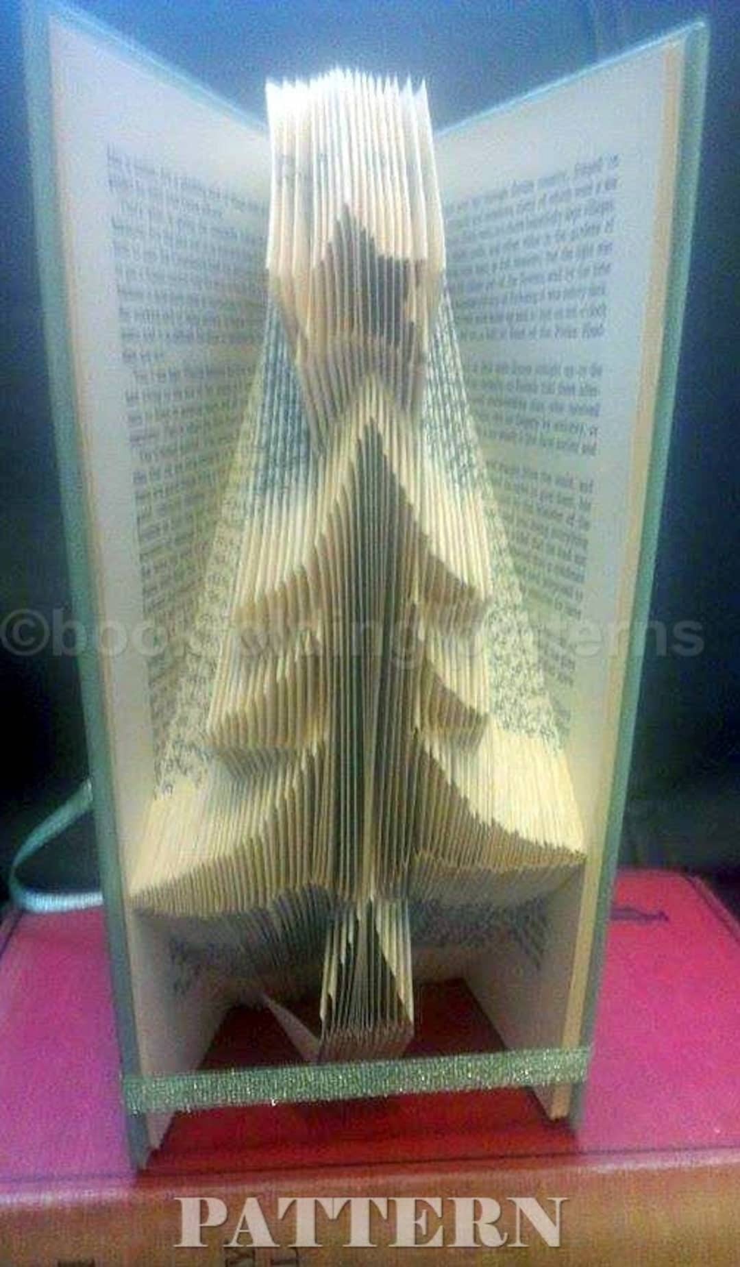 Christmas Tree Book Folding Pattern - Etsy