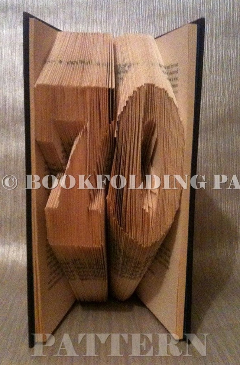 Number 70 Book Folding Pattern - Etsy