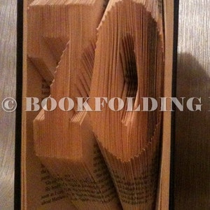 Number 70 Book Folding Pattern - Etsy