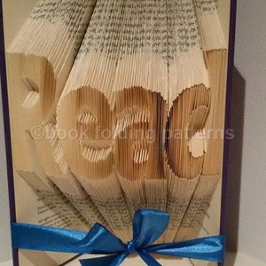 Read Word Book Folding Pattern - Etsy