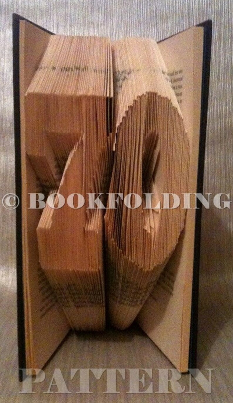 Number 70 Book Folding Pattern - Etsy