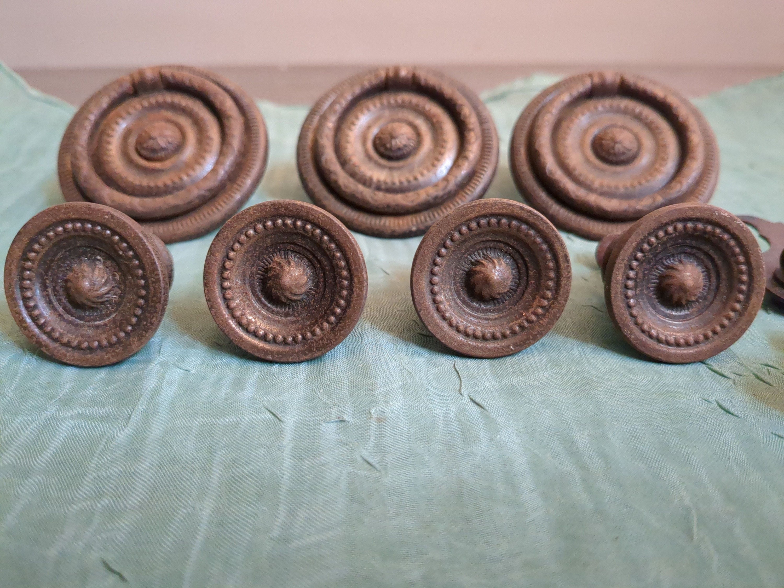 Old Vintage/antique Brass Furniture Hardware/knobs and Pulls/english ...