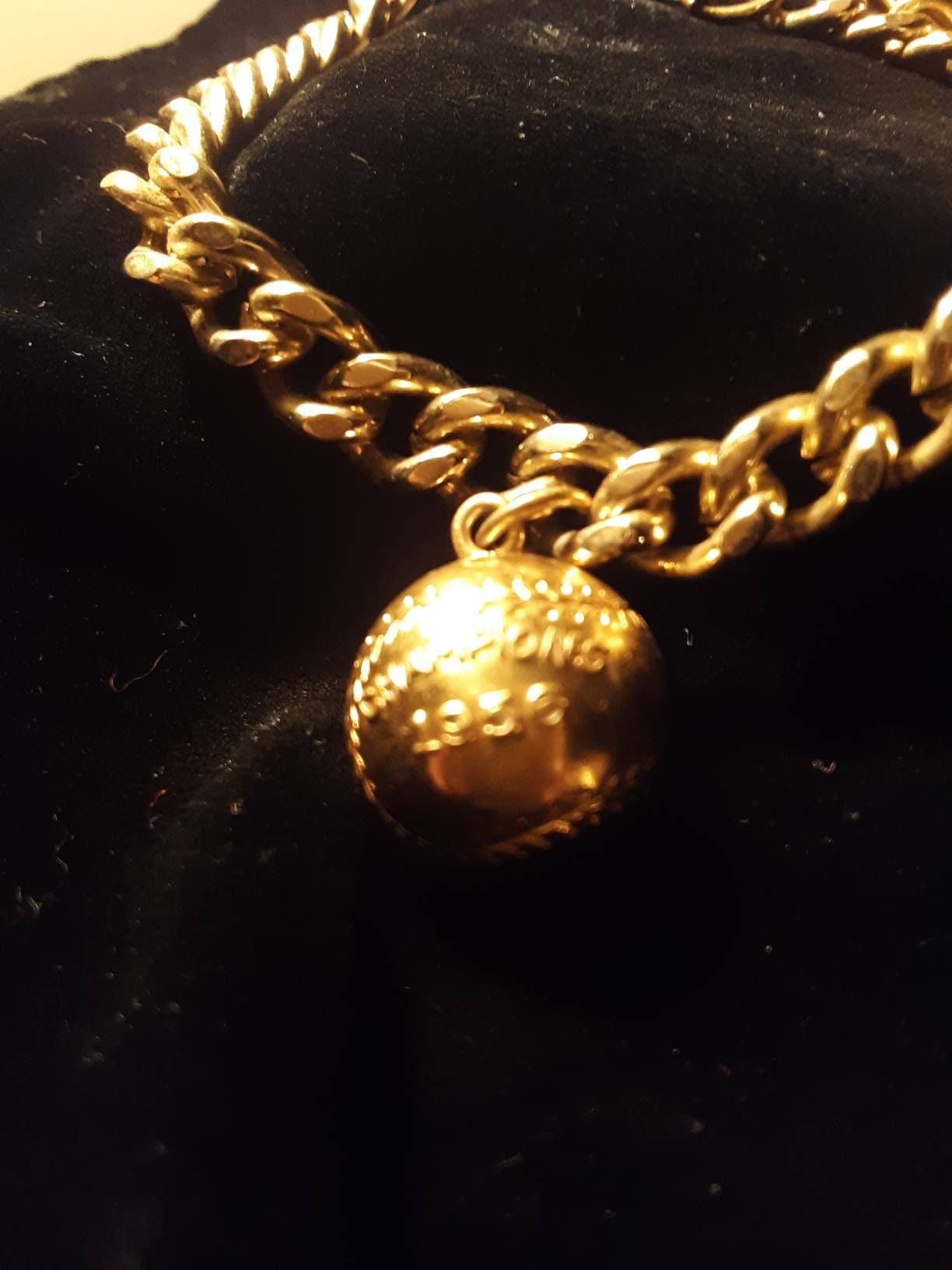 Vintage CHAMPIONS 1956 Baseball Charm and Bracelet/charm is 10kt Gold ...