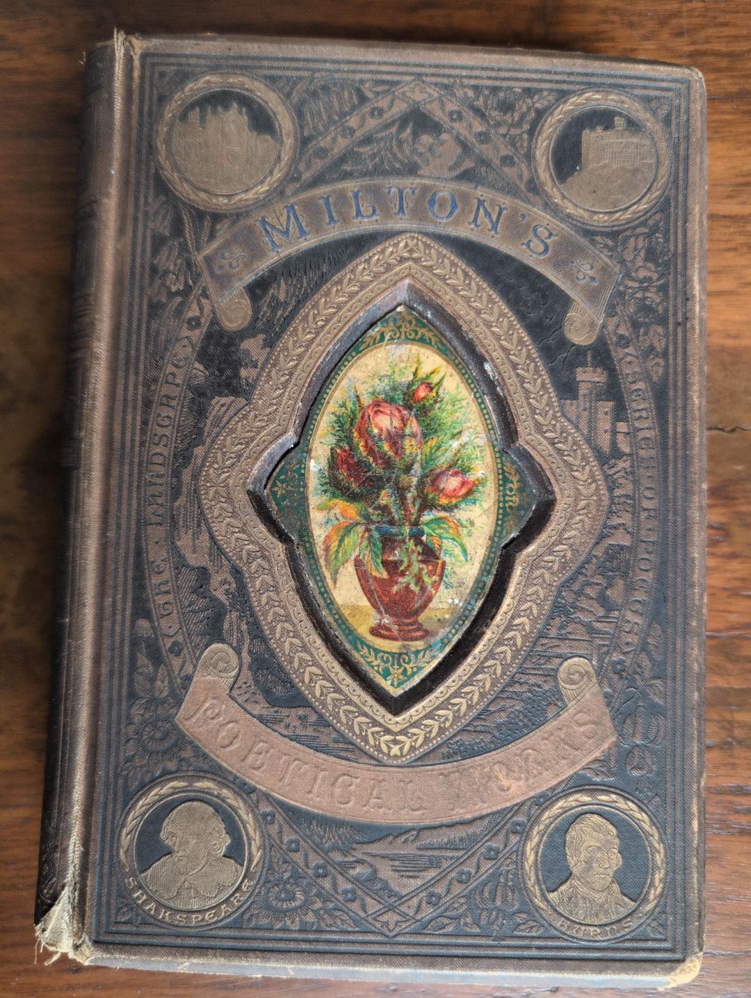 Antique Milton's Poetical Works Paradise Lost Landscape Series ...