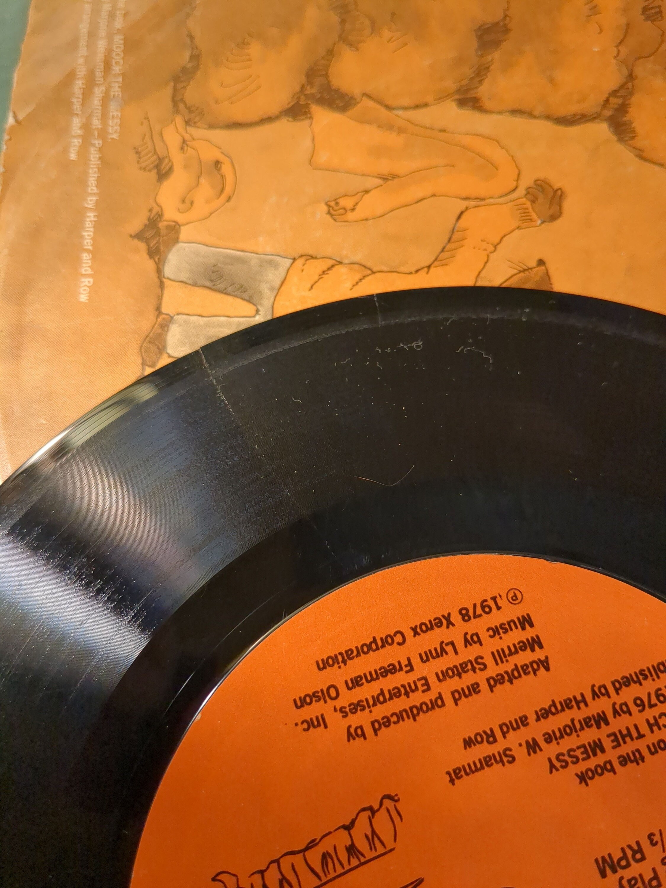 Vintage"mooch the Messy"vinyl Record/1978/w/jacket/record is Cracked ...