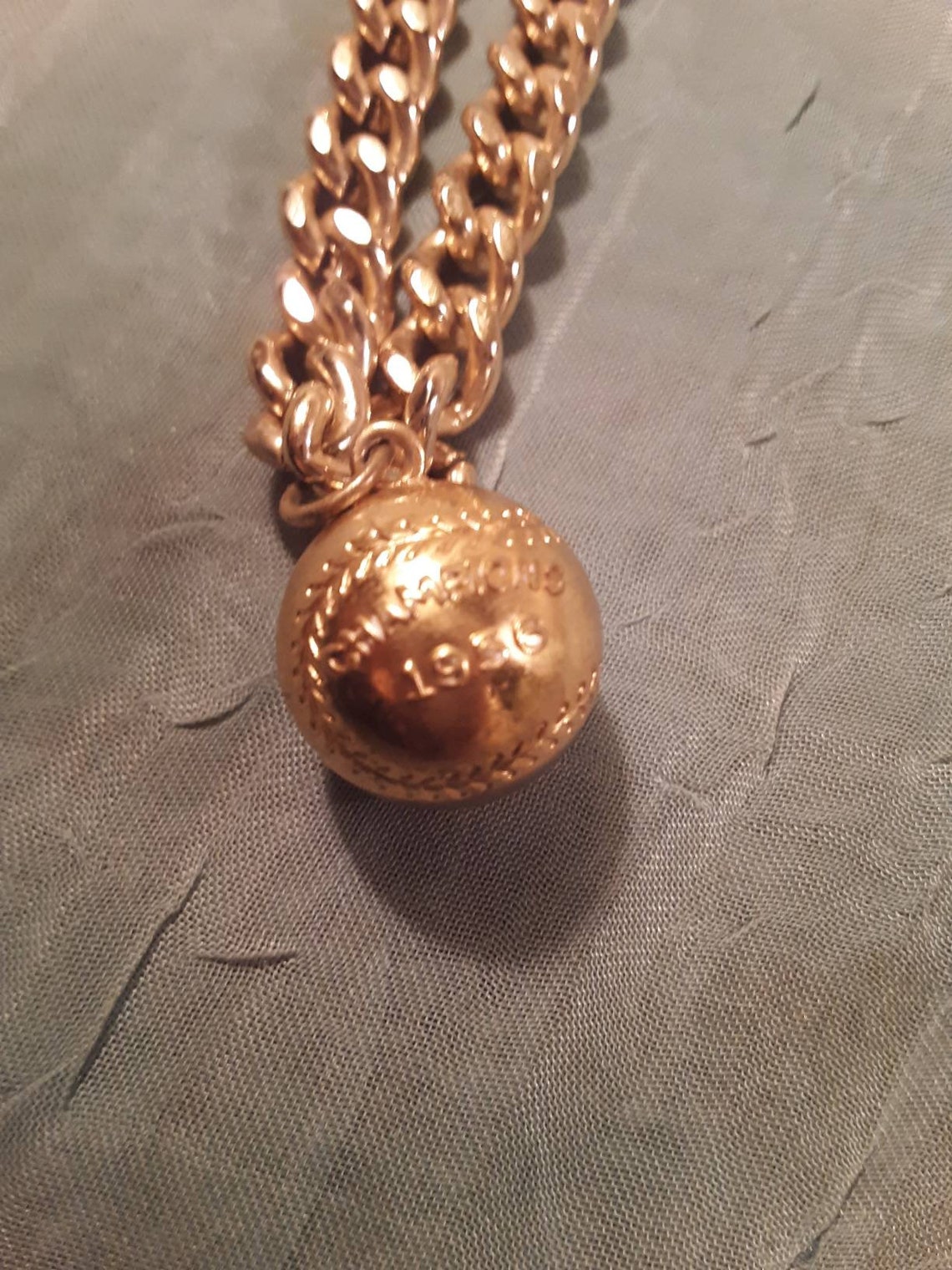 Vintage CHAMPIONS 1956 Baseball Charm and Bracelet/charm is - Etsy