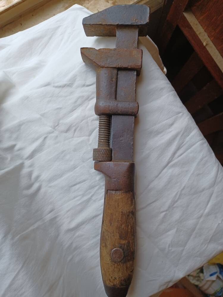 Antique 1800's COES Hand Forged Adjustable Wrench/monkey Wrench ...