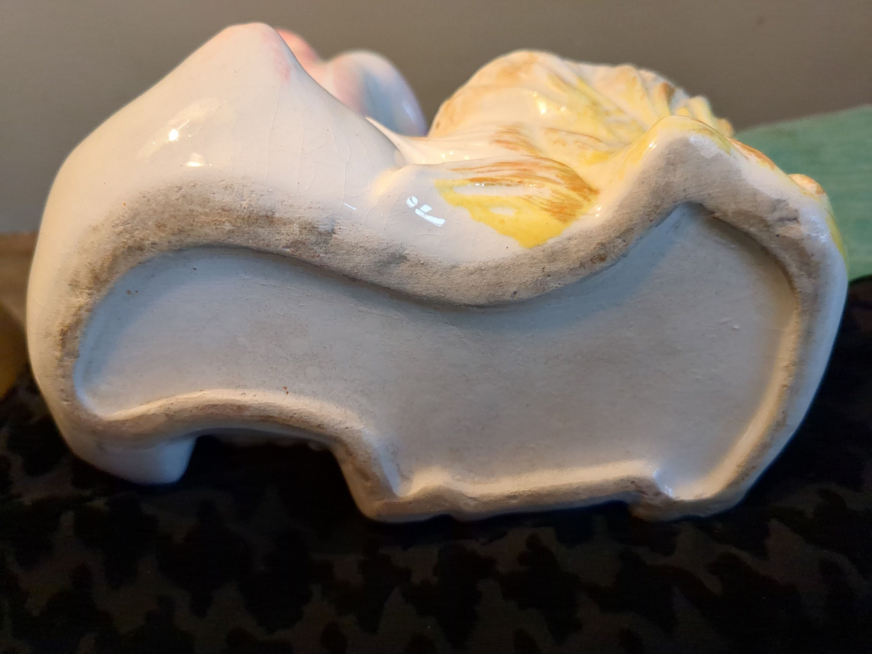 Vintage Bunny Rabbit Pottery Planter/easter Decoration/collectable ...