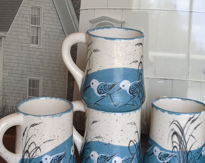 Jobi Pottery/four Vintage Handcrafted Coffee Cups/mugs/truro, on Cape ...