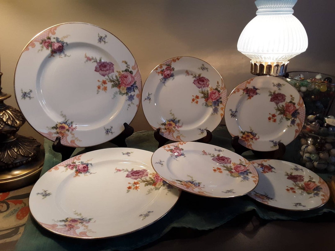 Vintage 4pc. Set of Czechoslovakian Epiag Dining China for 2 People ...