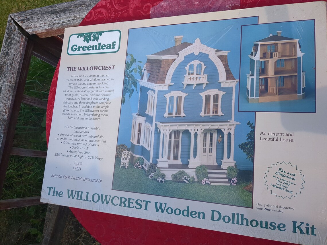 Vintage Doll House Kit/greenleaf/the Willow Crest/new in Plastic ...
