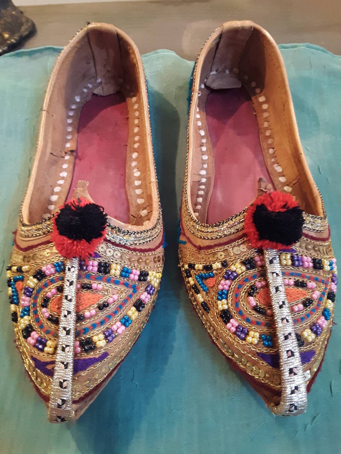 Vintage Jutti,mojari,indian Shoes. Unique, Beautiful and Ornate ...