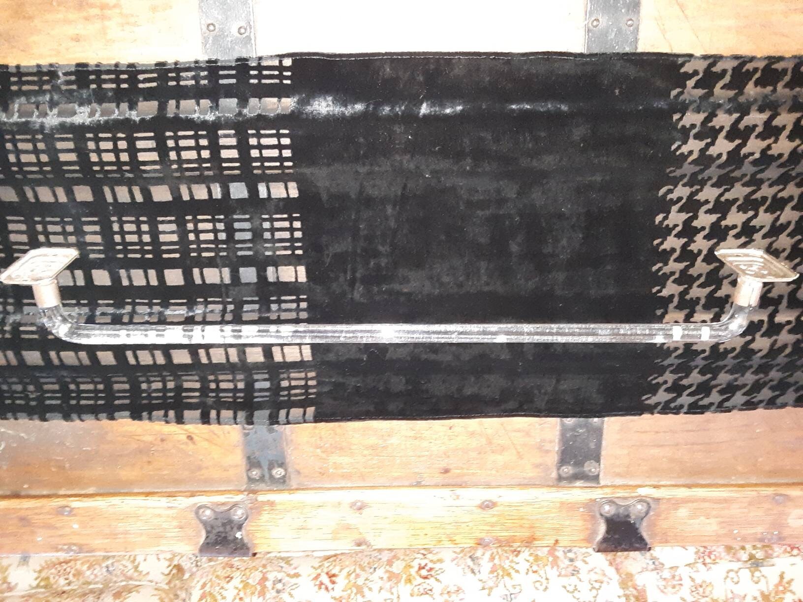 Antique Bent Clear Glass Towel Rod With Brackets. - Etsy