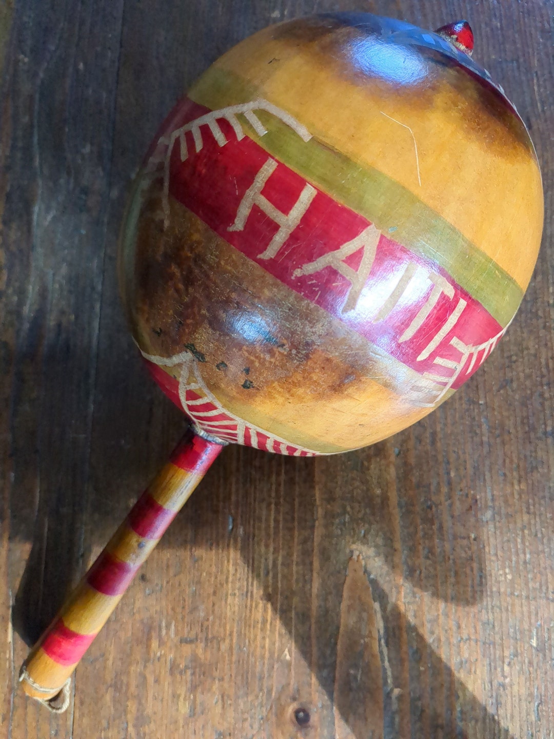 Rare Old Vintage Maraca/musical Instrument/handcrafted in Haiti ...