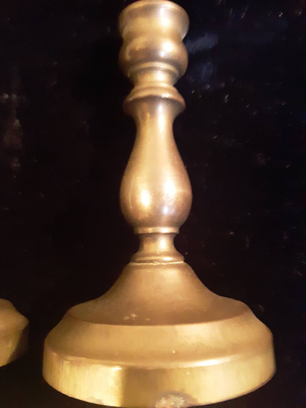 Antique Mini Brass Candlesticks - Etsy