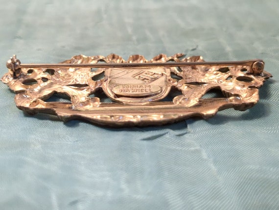 Vintage Double Lion/key crest of arms Brooch/Miriam H… - Gem