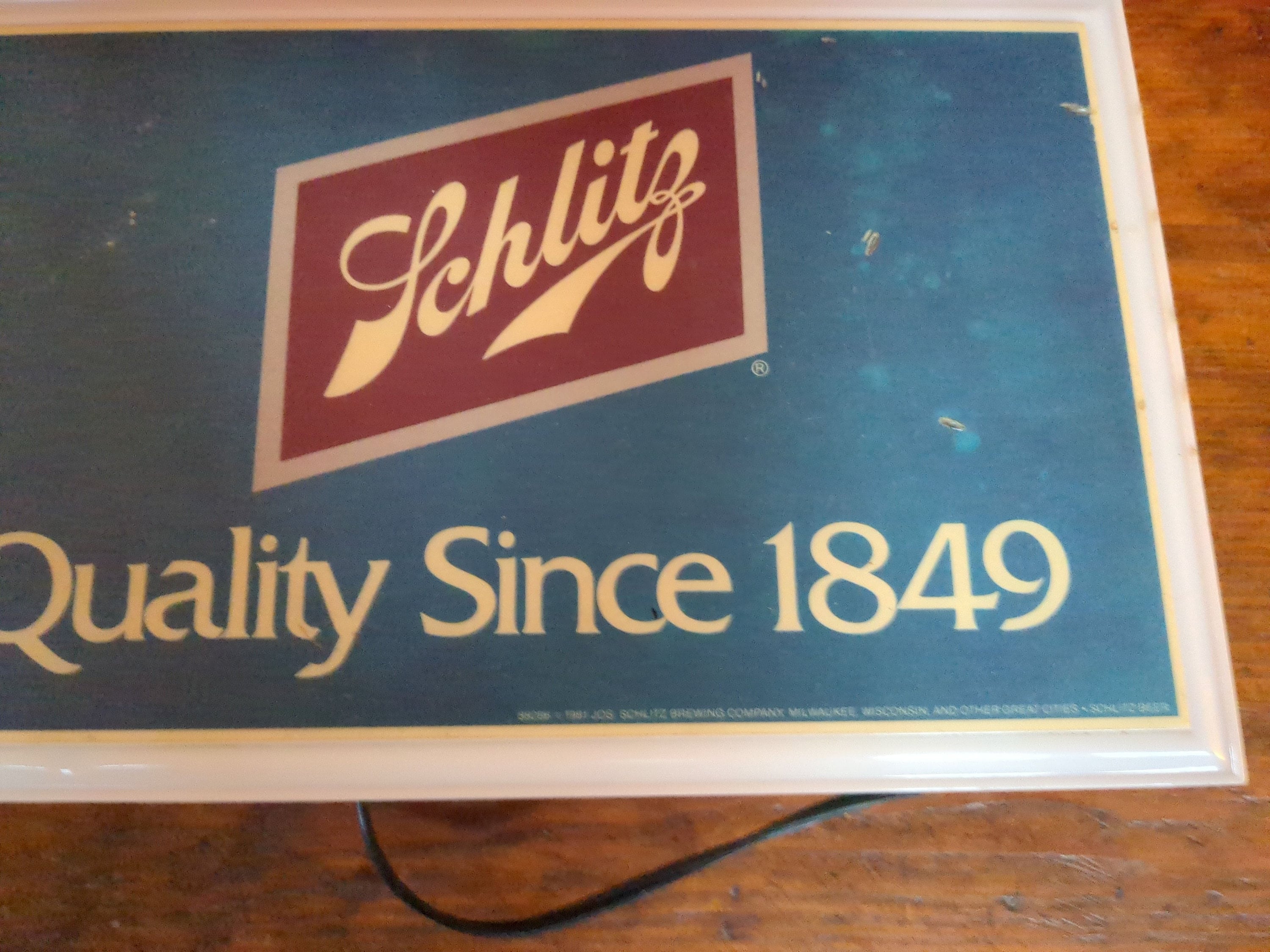 Rare Vintage Schlitz Beer Light/sign/very Good Vintage Condition/works ...