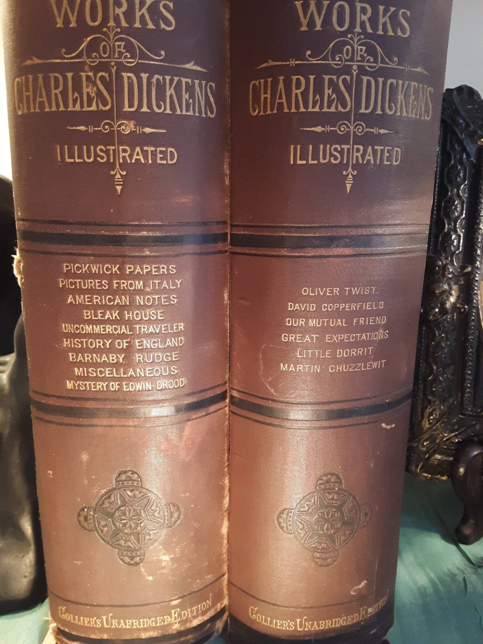 The Works of Charles Dickens Vol.1&3 Illustrated 1879 HC | Etsy