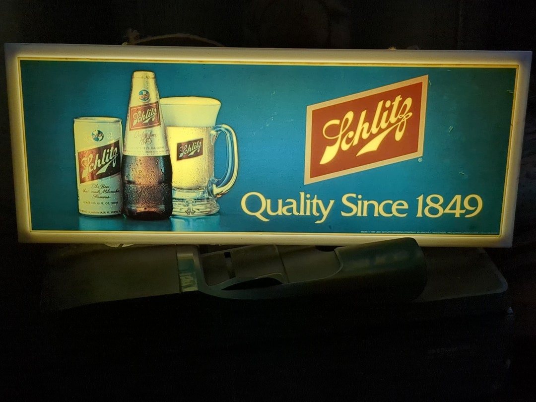 Rare Vintage Schlitz Beer Light/sign/very Good Vintage Condition/works Great. - Etsy