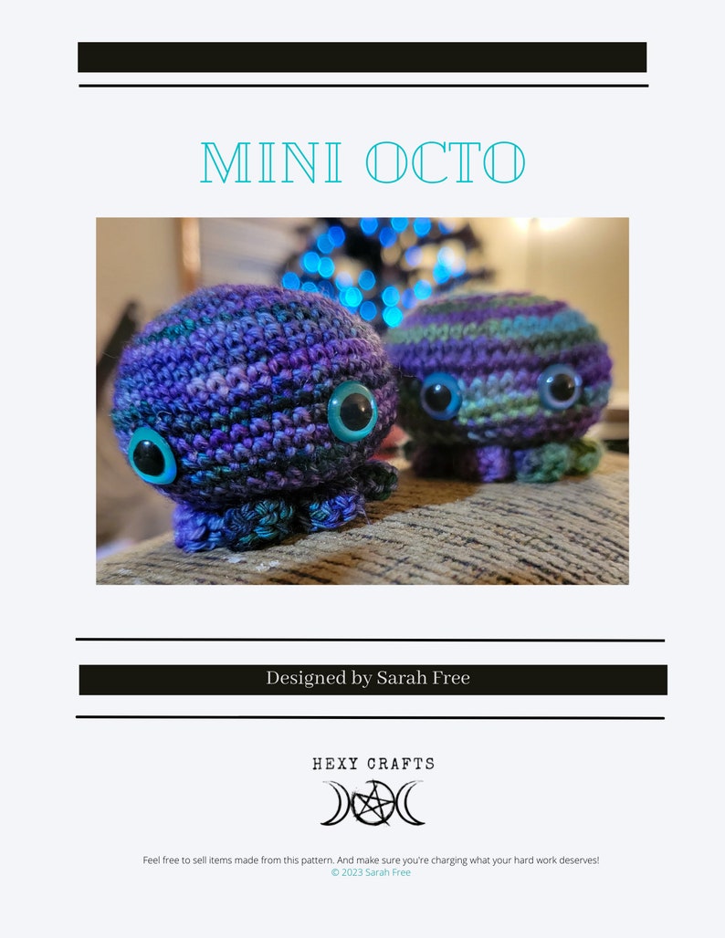Mini Octo Crochet PATTERN ONLY | Amigurumi Pattern | Stash Buster ...