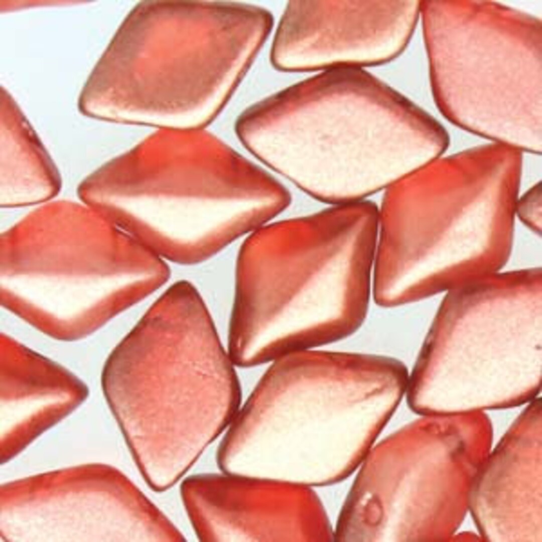 Gemduo Beads, Halo Razzmatazz, 40 Count, 5 X 8 Mm 2-hole Czech Bead, GD ...