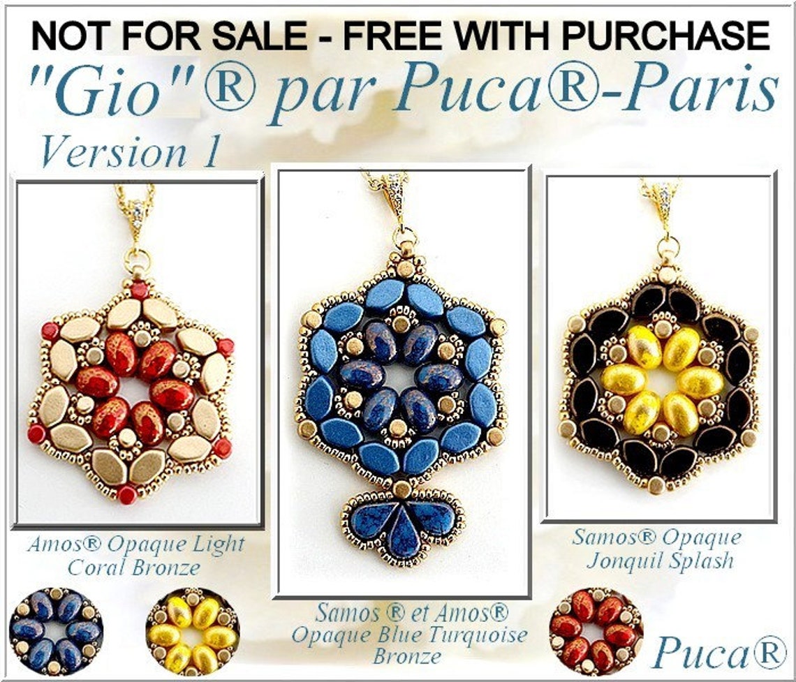 FREE Gio Pattern by Par Puca Paris Free With Bead - Etsy