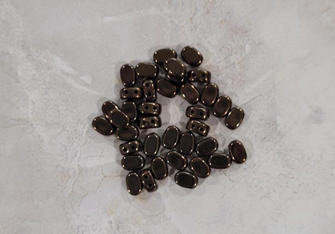 Lipsi Par Puca Bead, Dark Bronze, 5 Grams, 7 X 4 Mm, Czech Bead, (23980 ...