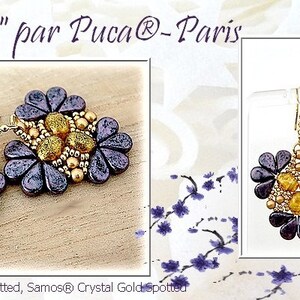 Samos® Par Puca® Bead, Opaque Green Turquoise Luster, 2-hole, 25 Count ...