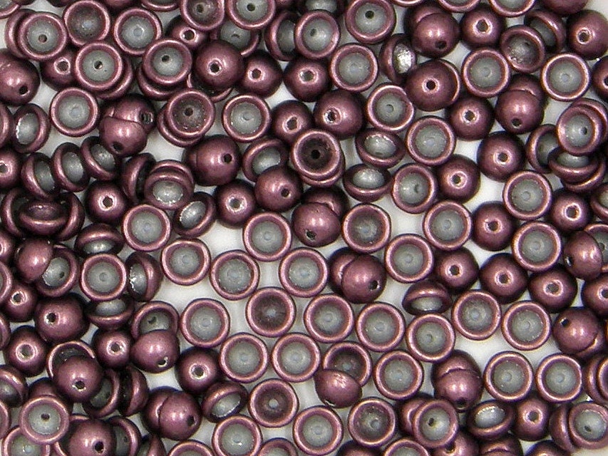 Teacup Bead, Saturated Metallic Red Pear, 2 X 4 Mm, Bead Cap, (380-24 ...