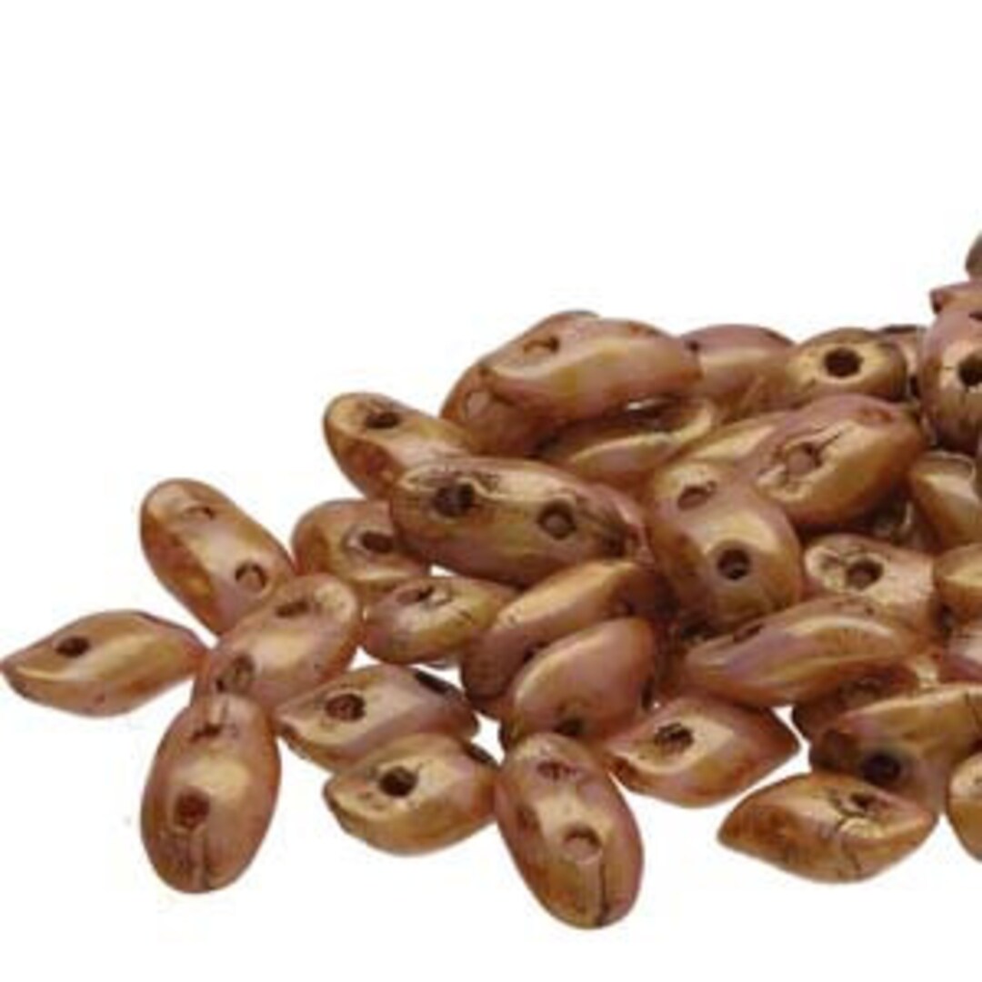 Wave Beads Chalk Senegal Brown Purple 2 Hole Beads 3 X 7 - Etsy