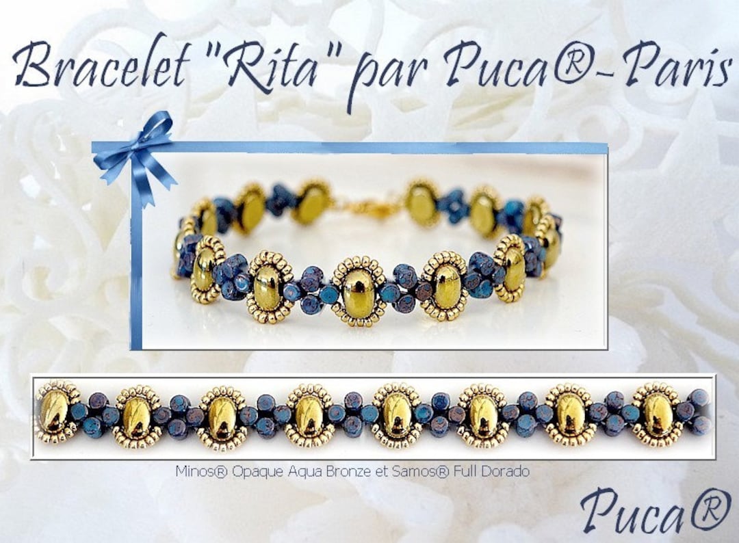 FREE! Rita Bracelet Pattern by Par Puca - Paris, Free With Bead ...