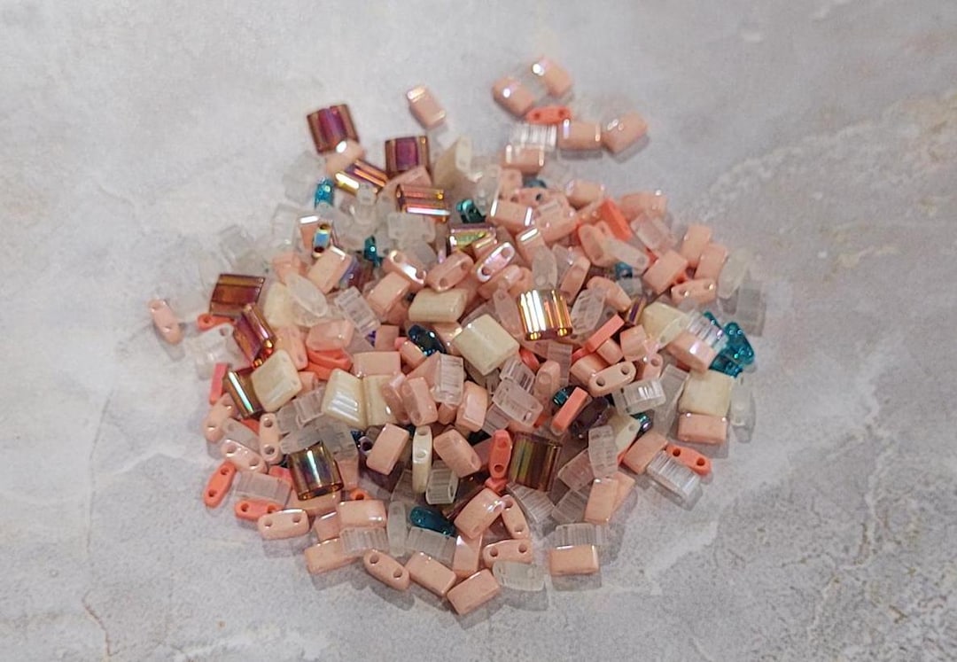 Miyuki Tila Bead, Island Hopper, 2-hole, Full, Half and Quarter, 2-hole ...