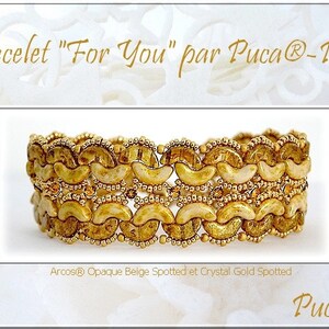 FREE! for You Bracelet Pattern by Par Puca - Paris, Free With Bead ...