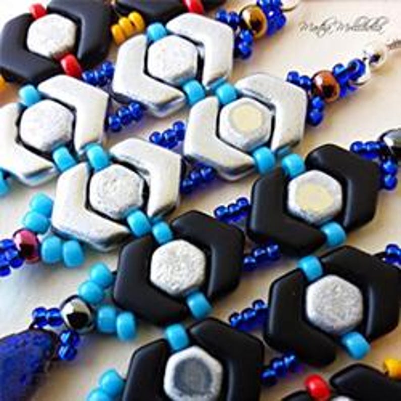 Honeycomb Bead, Jet Matte California Gold, 2 Hole Glass Beads, (HC ...