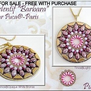 FREE! Barbara Pendant Pattern by Par Puca - Paris, Free With Bead ...