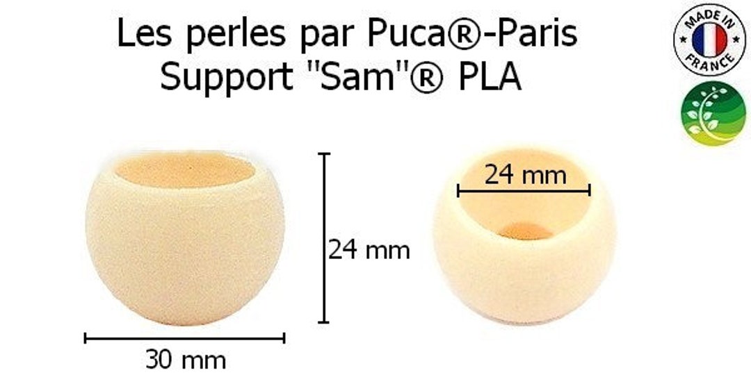Sam PLA (poly Lactic Acid) Support Base, Les Perles Par Puca®-paris, 24 ...