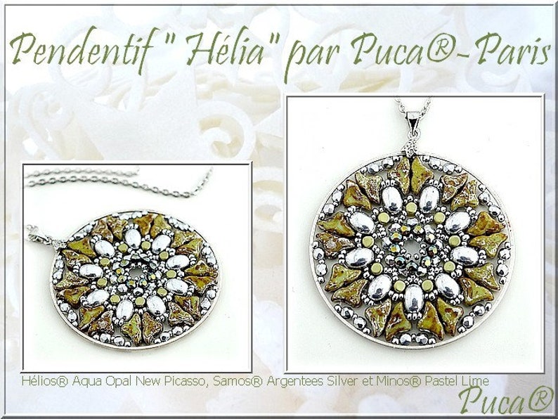 FREE Helia Pendant Pattern by Par Puca Paris Free With - Etsy