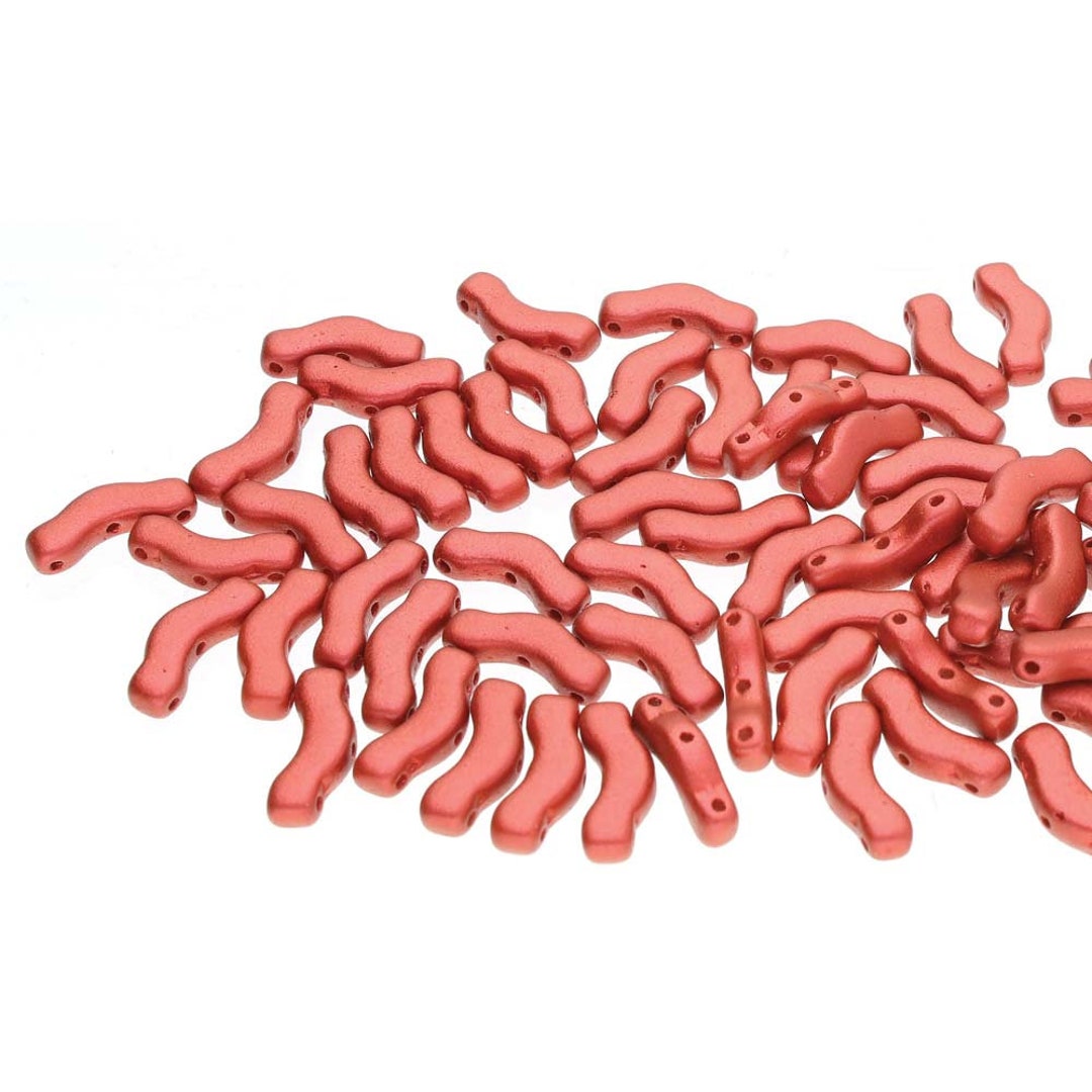 Bridge Beads, Chalk Lava Red, 3-hole, 3x12mm, (01890), 30 Ct. - Etsy