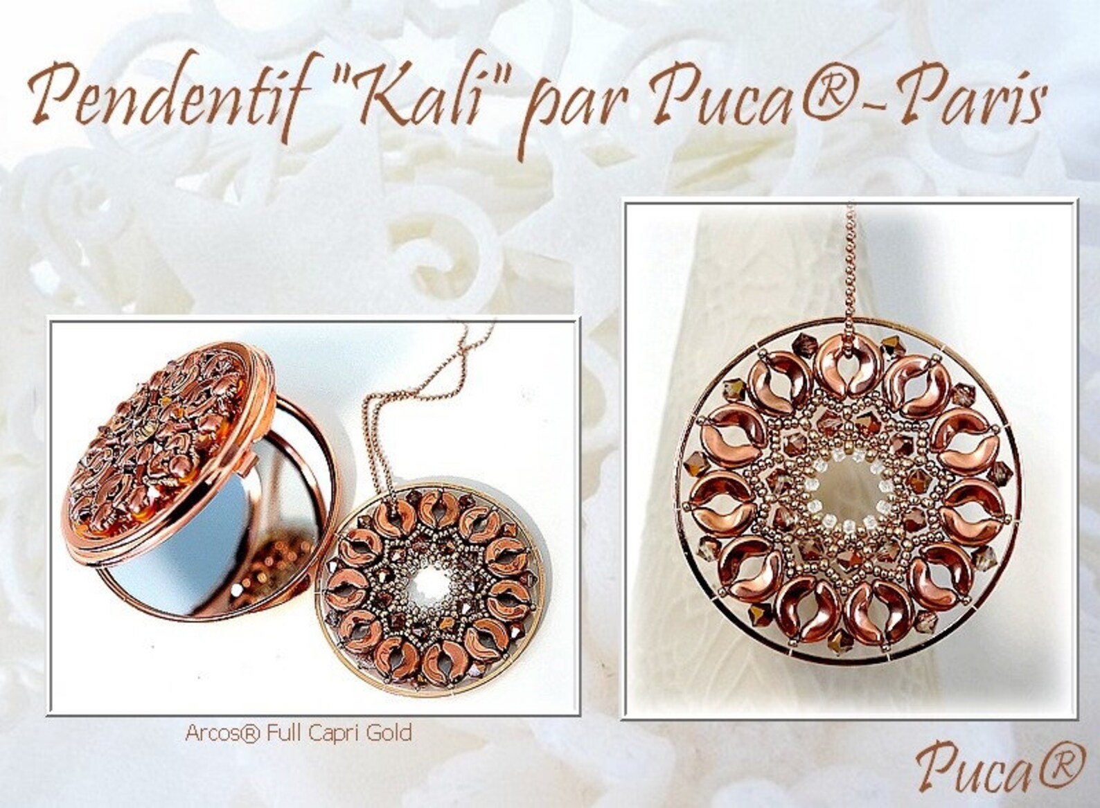 FREE Kali Pendant Pattern by Par Puca Free With Bead - Etsy