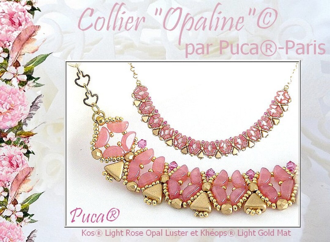 Free! Opaline Necklace Pattern by Par Puca- Paris, Free With Bead ...